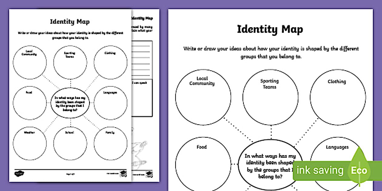 Identity Map Activity Kindergarten | Twinkl (teacher made)