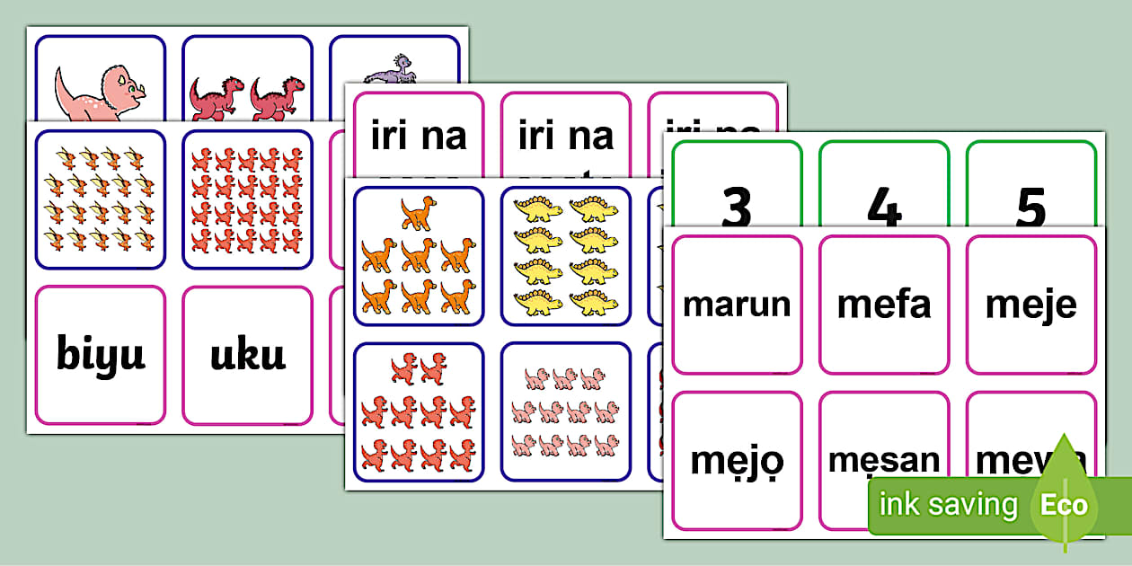 Hide-a-Saurus Dinosaur Number Matching Cards - Twinkl
