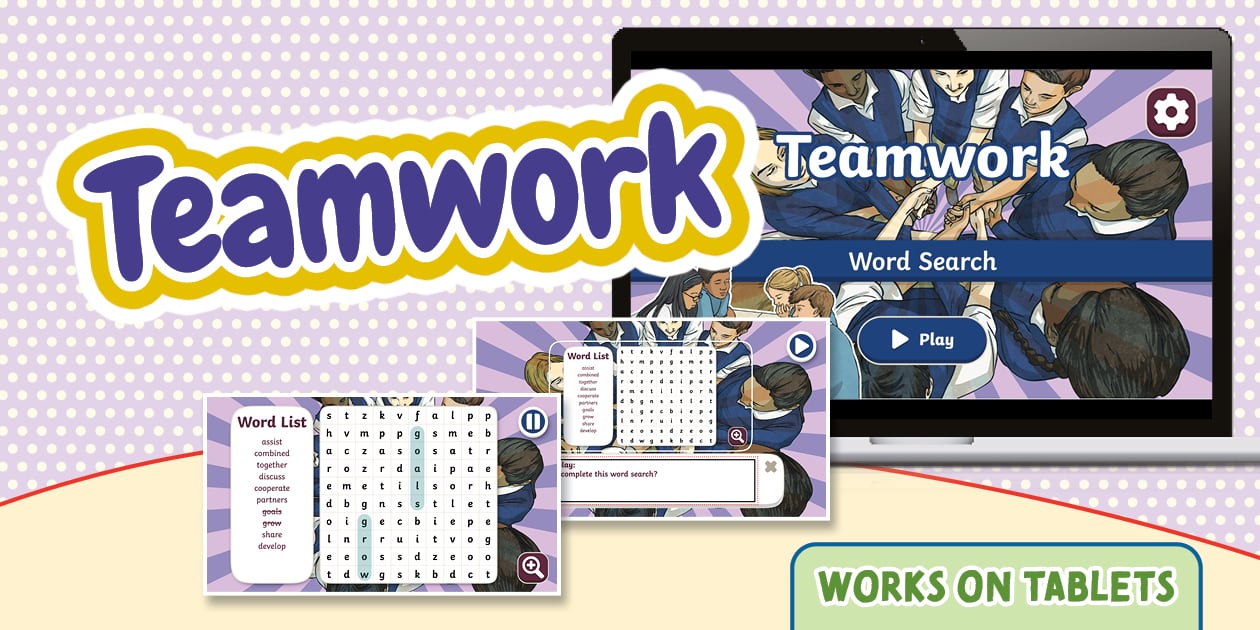 * NEW * Teamwork Interactive Word Search