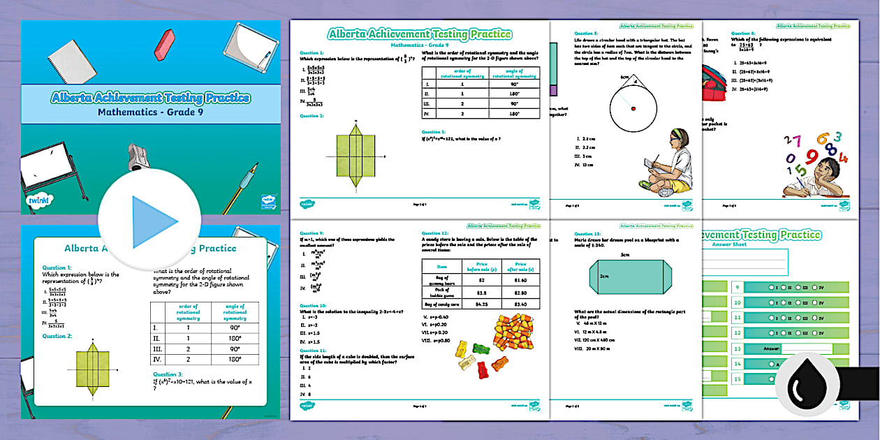 AB Testing Practice Grade 9 Maths 2 (teacher made) - Twinkl