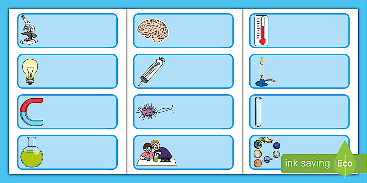Science Editable Drawer Labels (Teacher-Made) - Twinkl