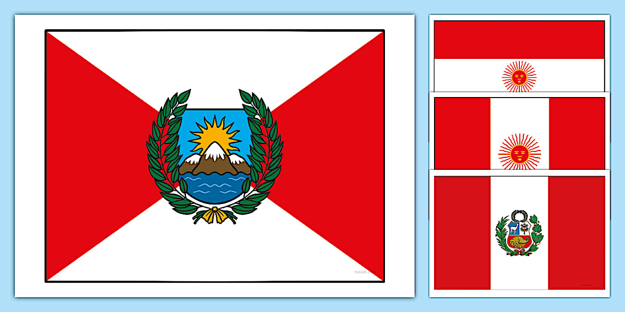 Imágenes de las banderas del Perú | Materiales Educativos