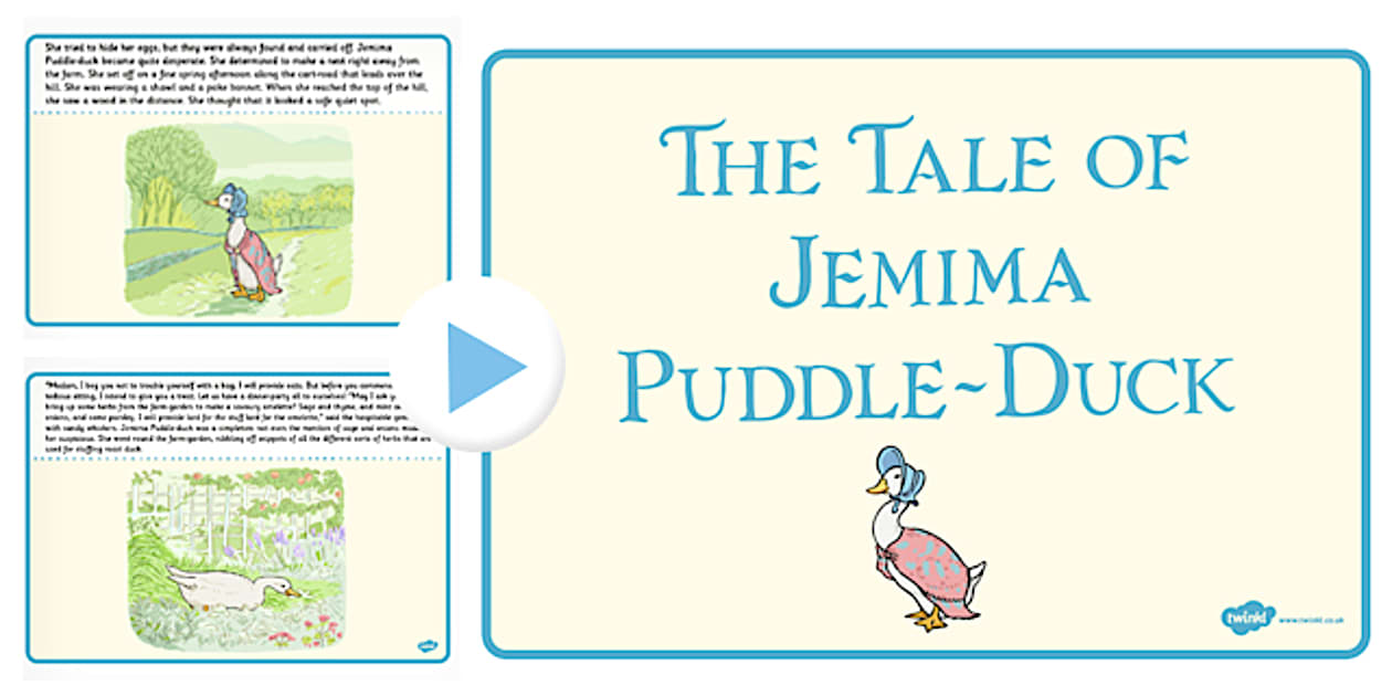 The Tale of Jemima Puddle-Duck PowerPoint - jemima puddle-duck
