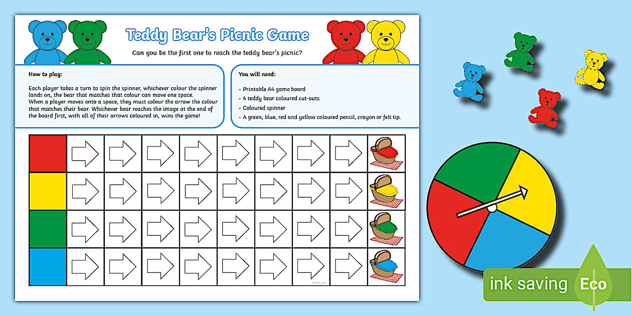 Teddy Bear Picnic Game (teacher made) - Twinkl