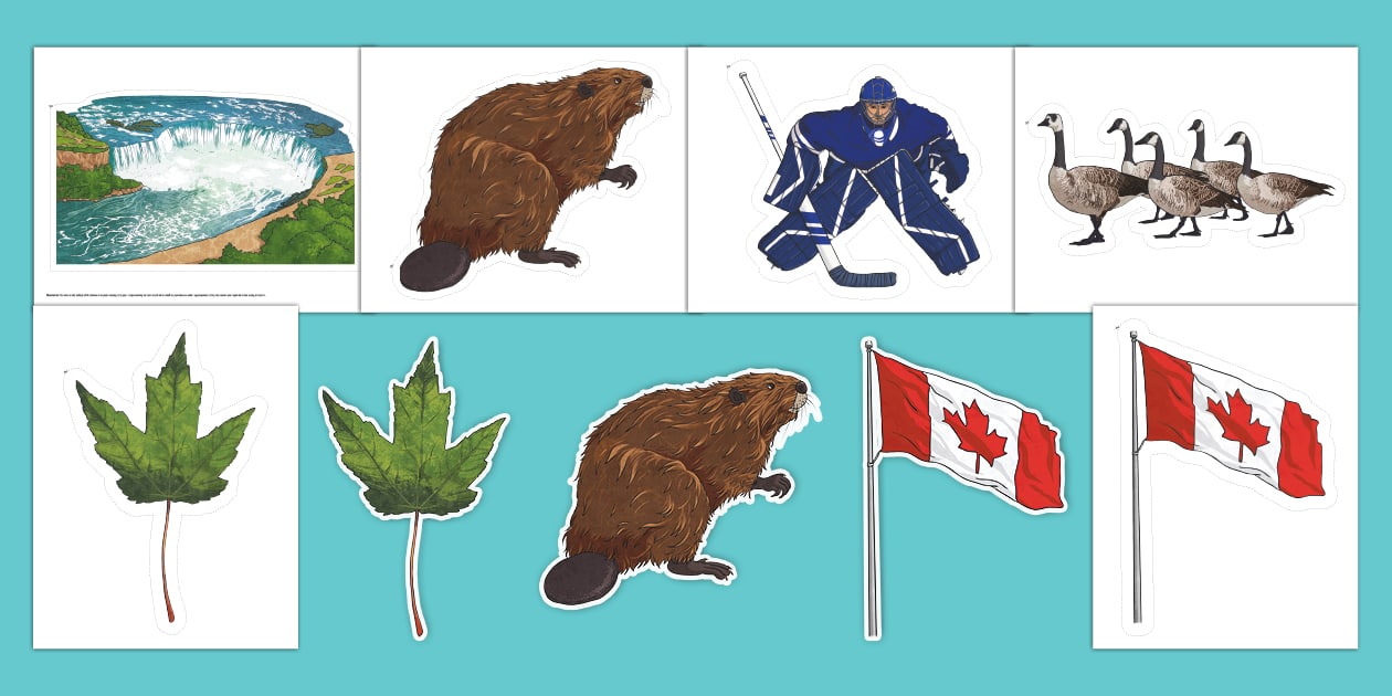 Symbols of Canada Cut-Outs - Twinkl Display - Twinkl