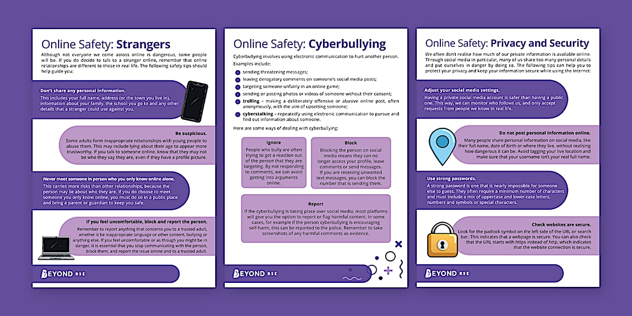 Online Safety Poster Pack | Beyond (teacher made) - Twinkl