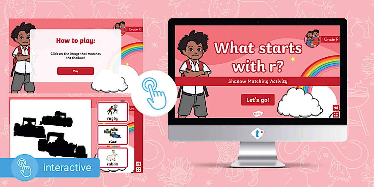 Grade R Phonics: Interactive Go! Game Letter R - Twinkl