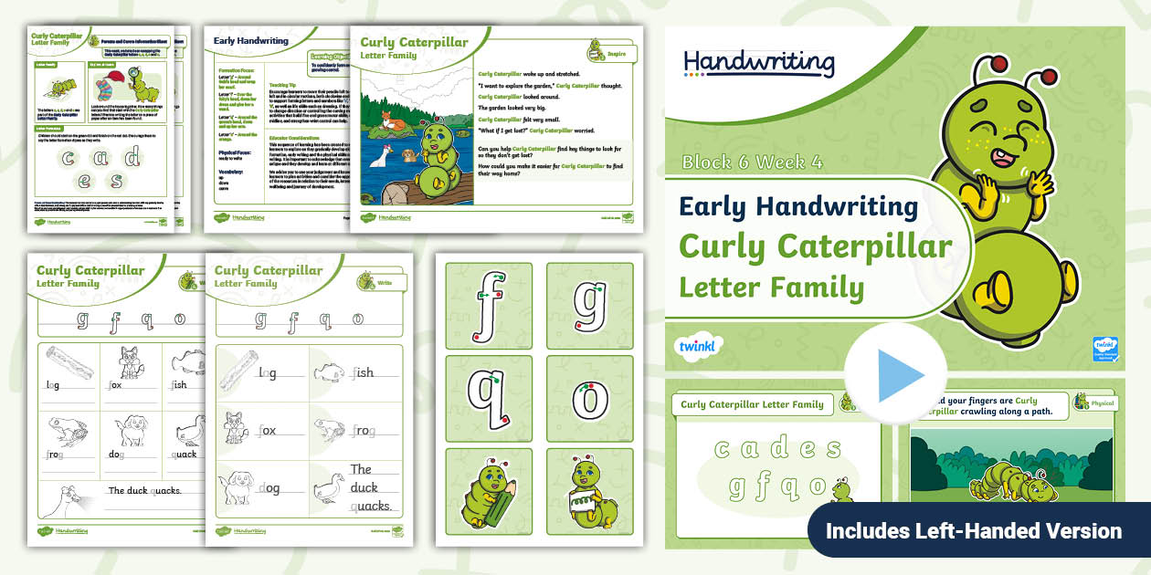 Early Handwriting Block 6 Week 4