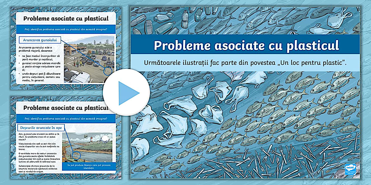 Poluarea cu plastic PPT - PowerPoint - Pe înțelesul copiilor