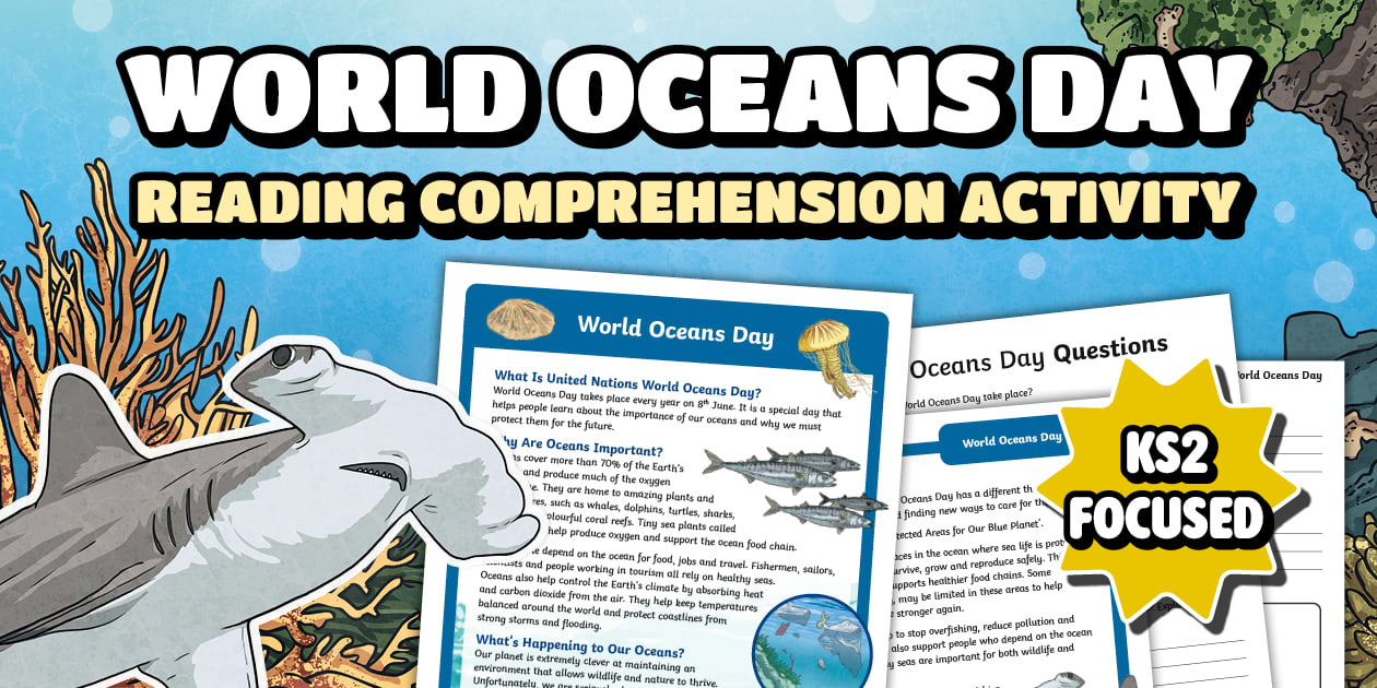 LKS2 World Oceans Day 2026 Reading Comprehension Activity