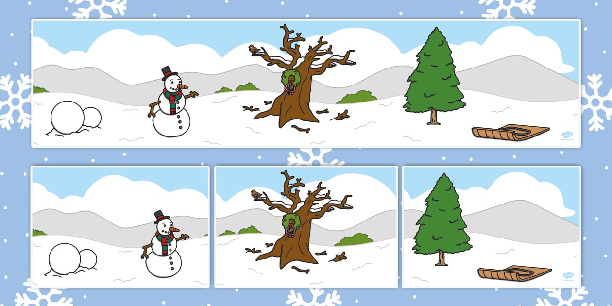 Winter Small World Background | Twinkl | EYFS (teacher made)