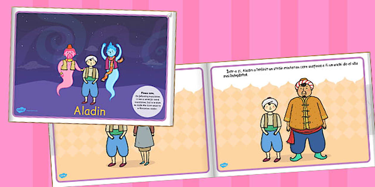 Aladin - Poveste ilustrată (l'enseignant a fait) - Twinkl
