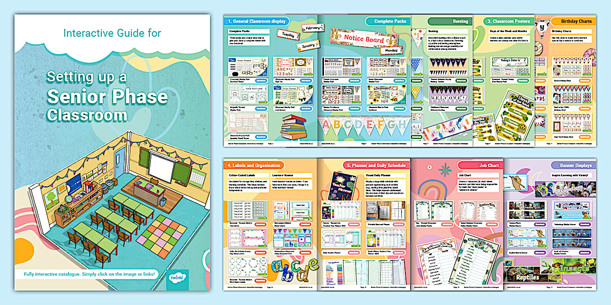 FREE! - Senior Phase Teaching Classroom Setup Interactive Guide