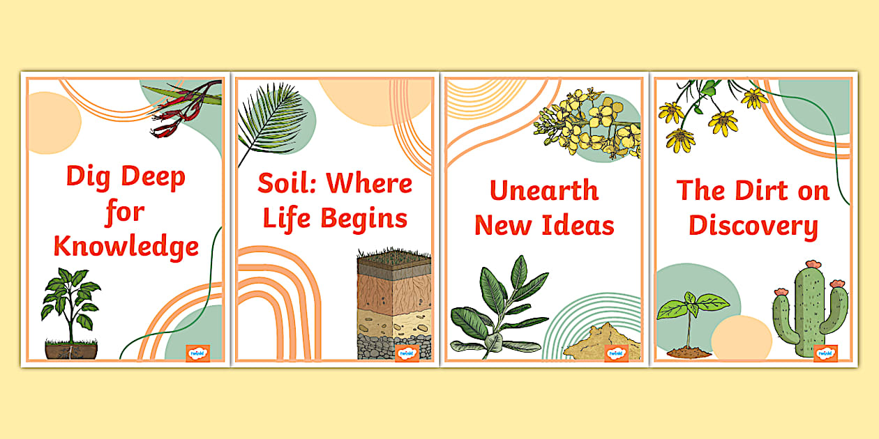 STEM Motivational Posters – Soil Adventures (teacher made)