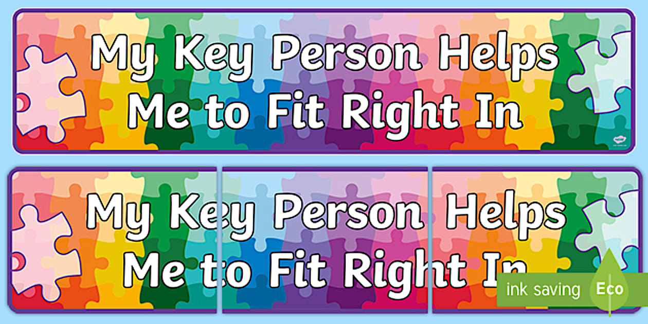 Jigsaw Key Person Display Banner (teacher made) - Twinkl