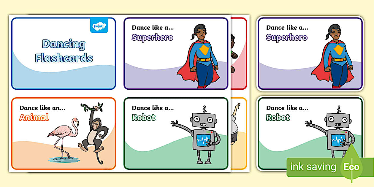 Dancing Flashcards (teacher made) - Twinkl