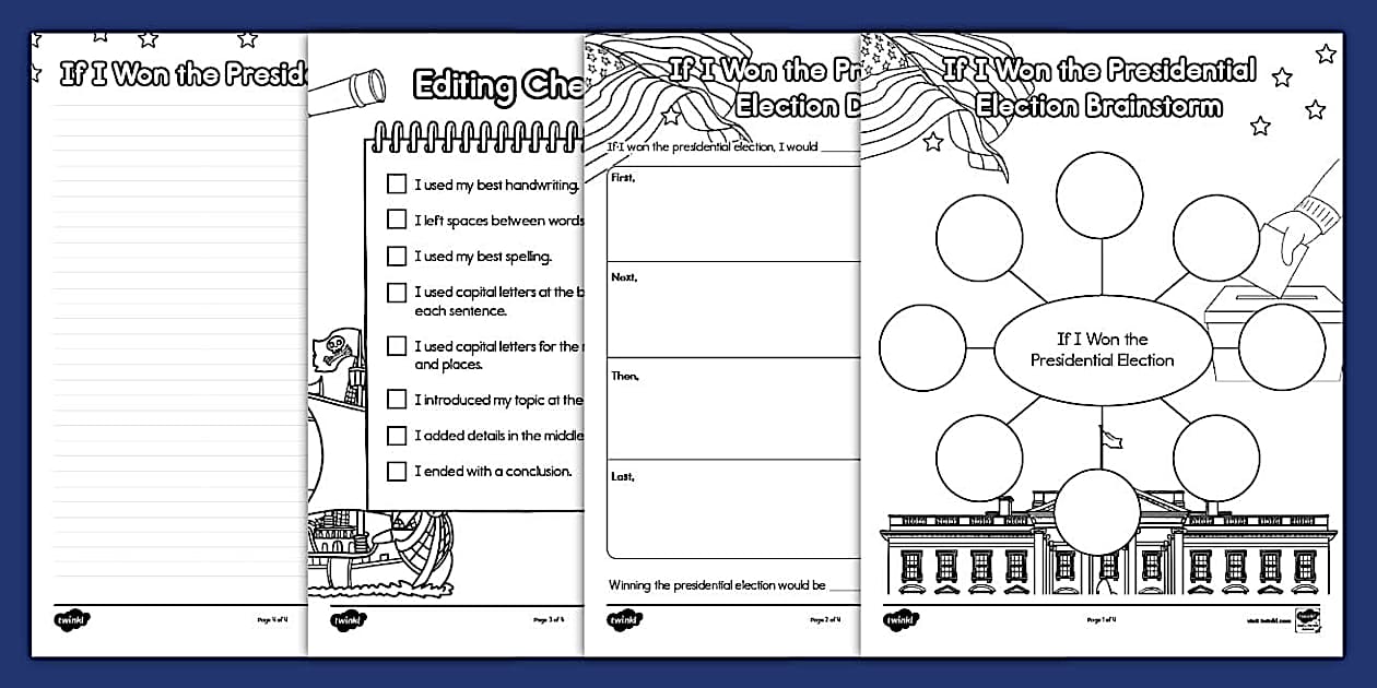 First Grade If I Won the Presidential Election Narrative