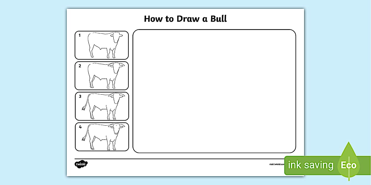 How to Draw a Bull | Twinkl | Learning to Draw | Art | KS1