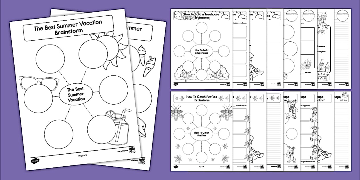 First Grade Summer Writing Prompts Pack - Twinkl