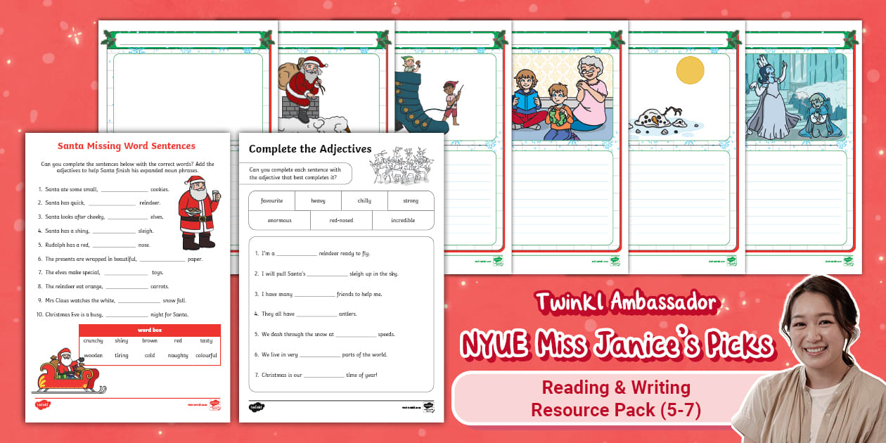 NYUE Miss Janice Reading and Writing Pack (5-7) - Twinkl