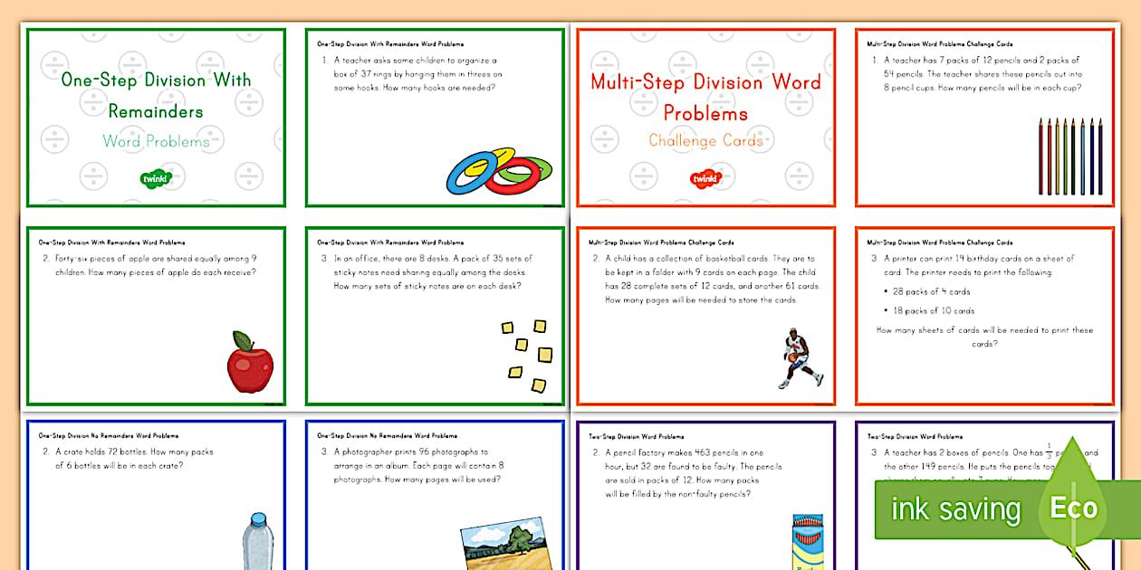 Division Word Problems Pack | Twinkl Math (teacher made)