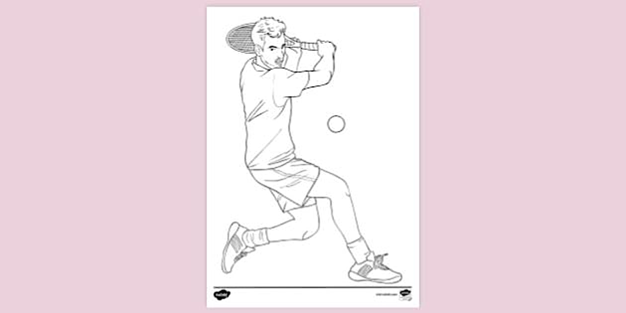 Andy Murray Colouring | Colouring Sheets (teacher made)