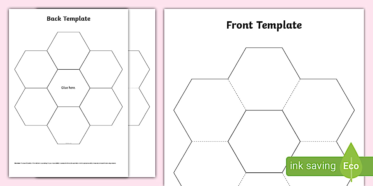 Editable Hexagon Template - Writing Template | Twinkl