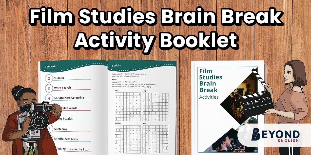 Film Studies Brain Break Activities Booklet