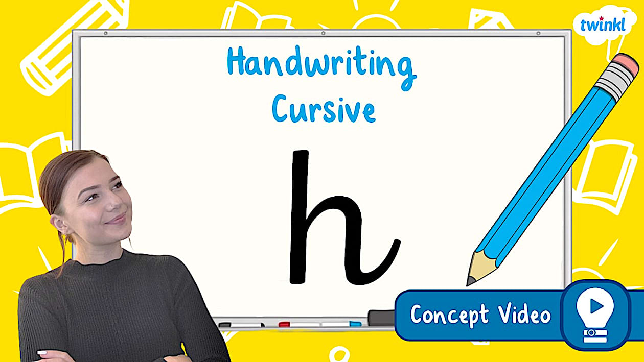 The Letter 'h' | Cursive Handwriting Concept Video