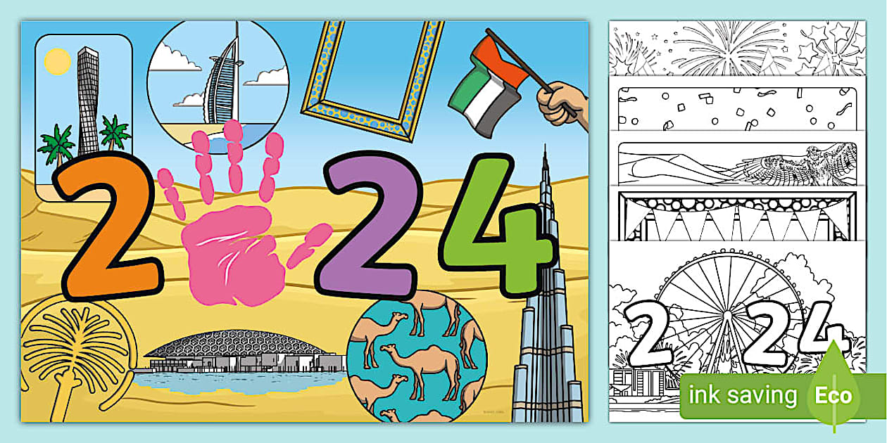 New Year UAE Handprint 2024 Activity