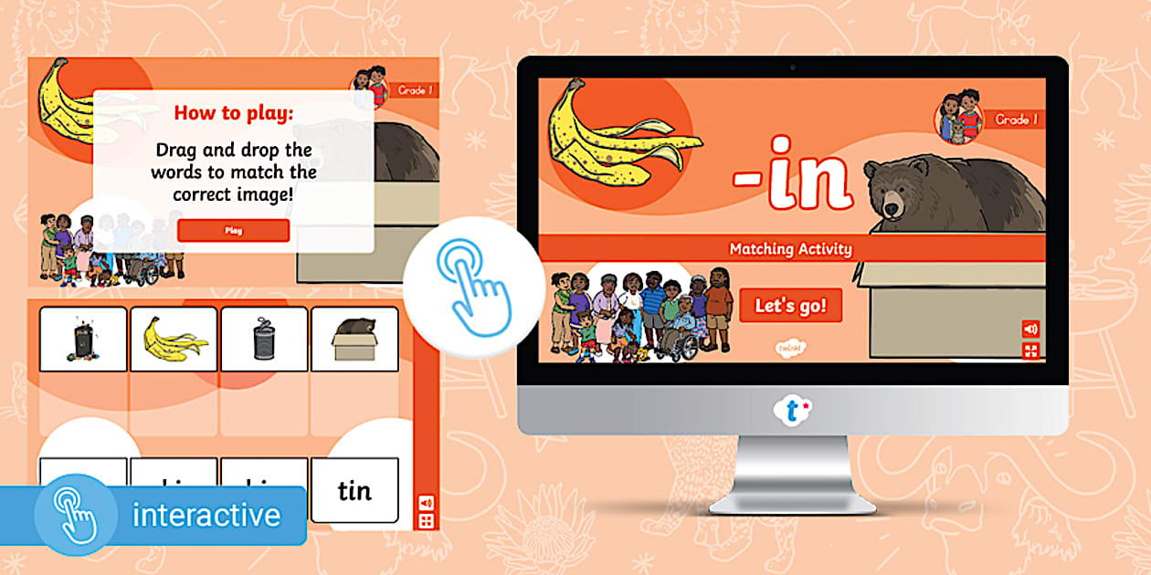 Grade 1 Phonics –in Interactive Go! Game (teacher made)