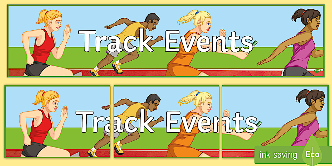 Athletics Track Banner - Twinkl