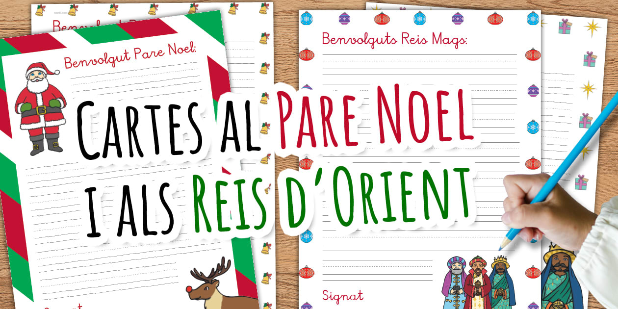 Fitxa d'activitat: Cartes al Pare Noel i als Reis d'Orient - Català