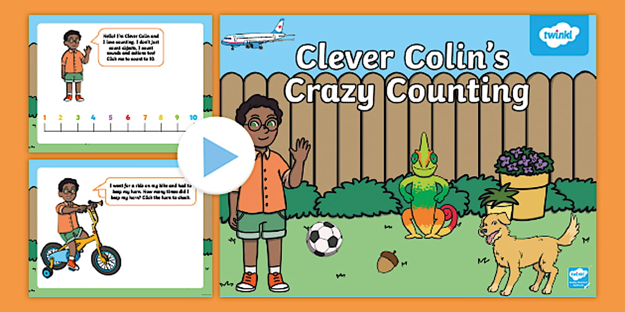 👉 Clever Colin’s Crazy Counting PowerPoint - Twinkl