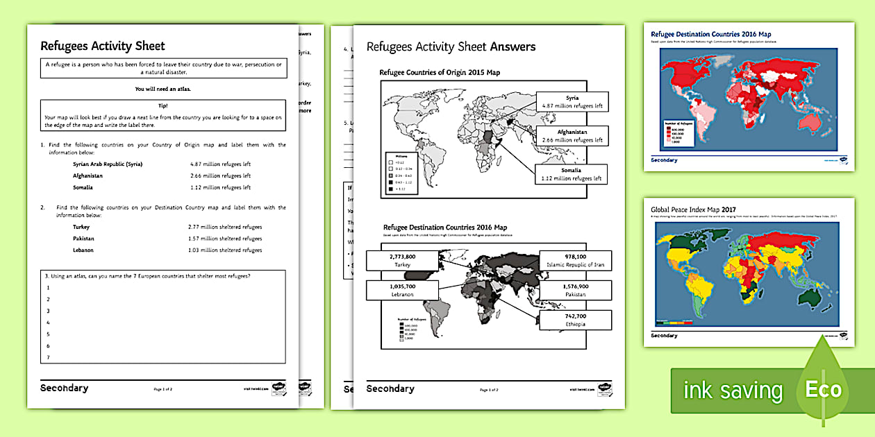Global Refugees Activity Pack (teacher made) - Twinkl