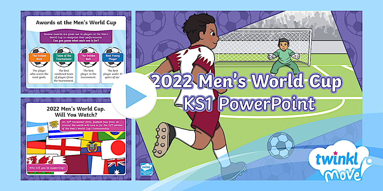 2022 Men's World Cup KS1 Information PowerPoint - Twinkl