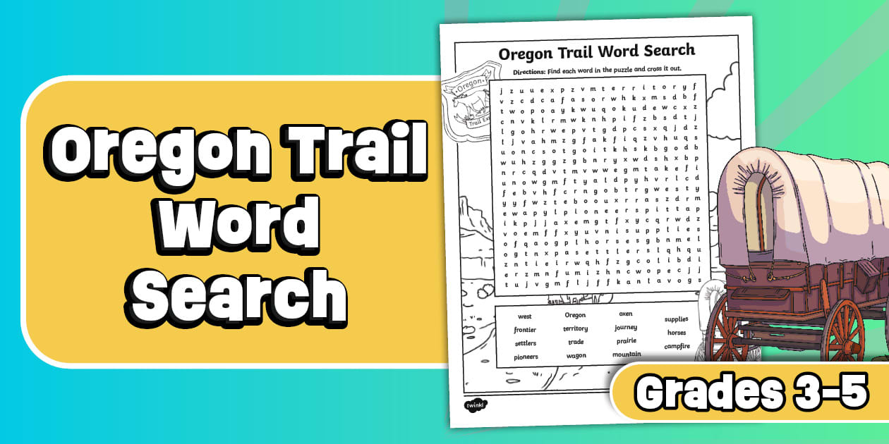 Oregon Trail Word Search