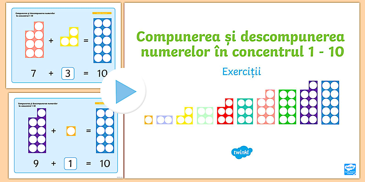 Compunerea și descompunerea numerelor 1-10 | Twinkl