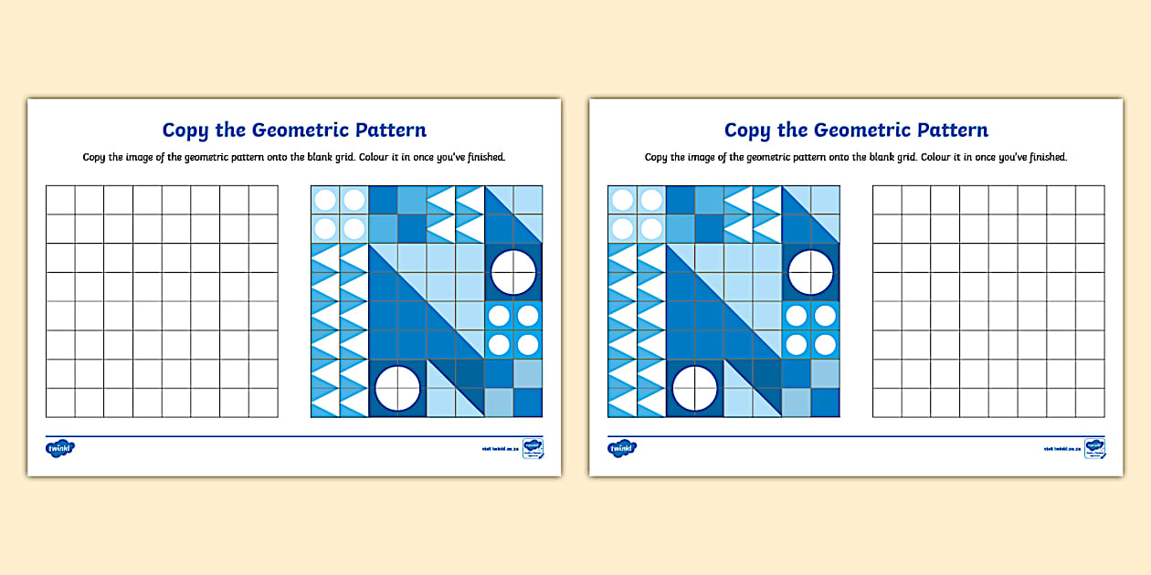 Geometric Line Art Worksheets - Twinkl South Africa - Twinkl