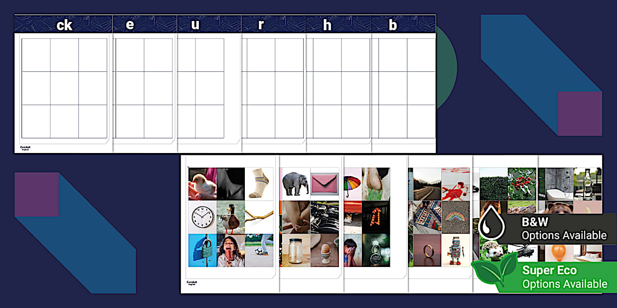 Reinforcing Sounds: ck, e, u, r, h, b Sorting Cards - Twinkl