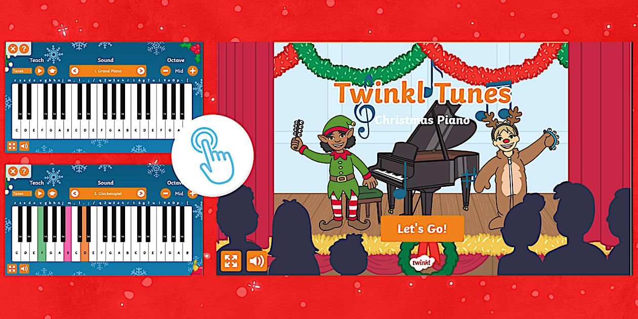 Christmas Piano Music | Interactive Music Game | Twinkl