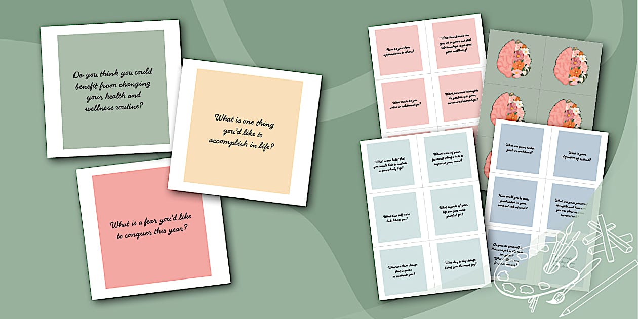Mental Wellness Reflection Cards | Twinkl Art Gallery