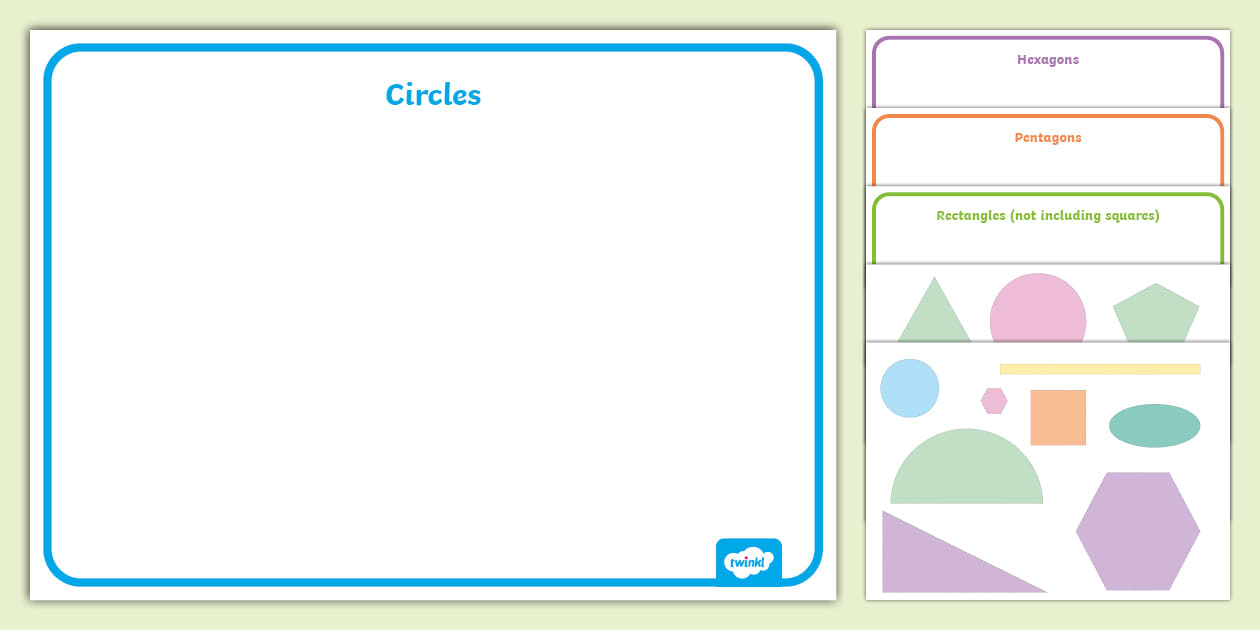 2D Shape Cut and Stick Sorting Activity - Twinkl - KS1