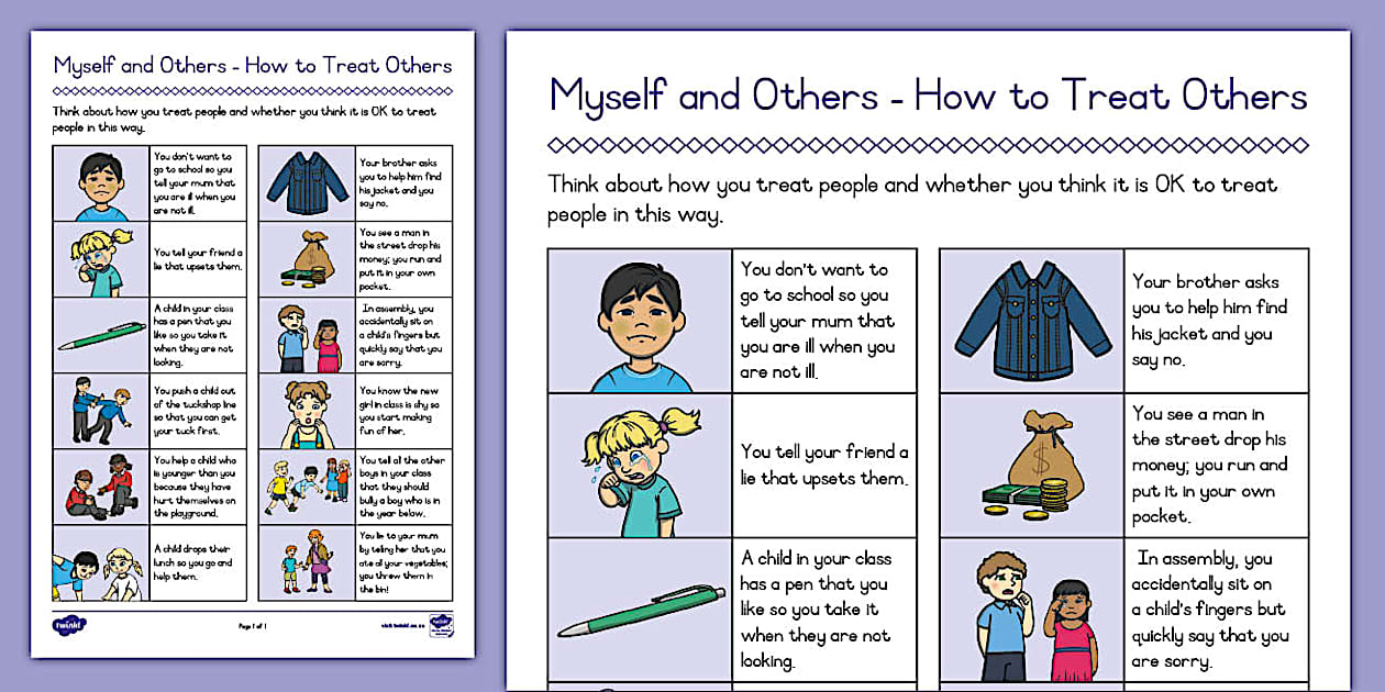 Grade 2: Myself and Others - How to Treat Others - Twinkl
