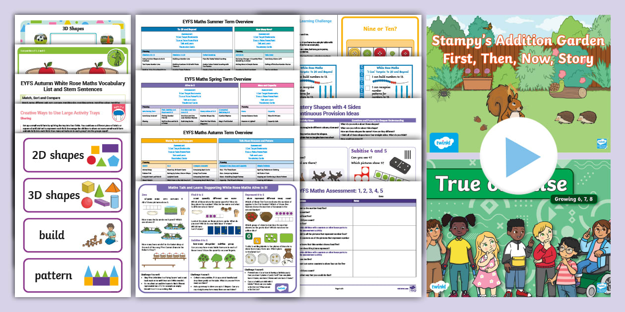 EYFS White Rose Maths Taster Pack | Supporting WRM | Twinkl
