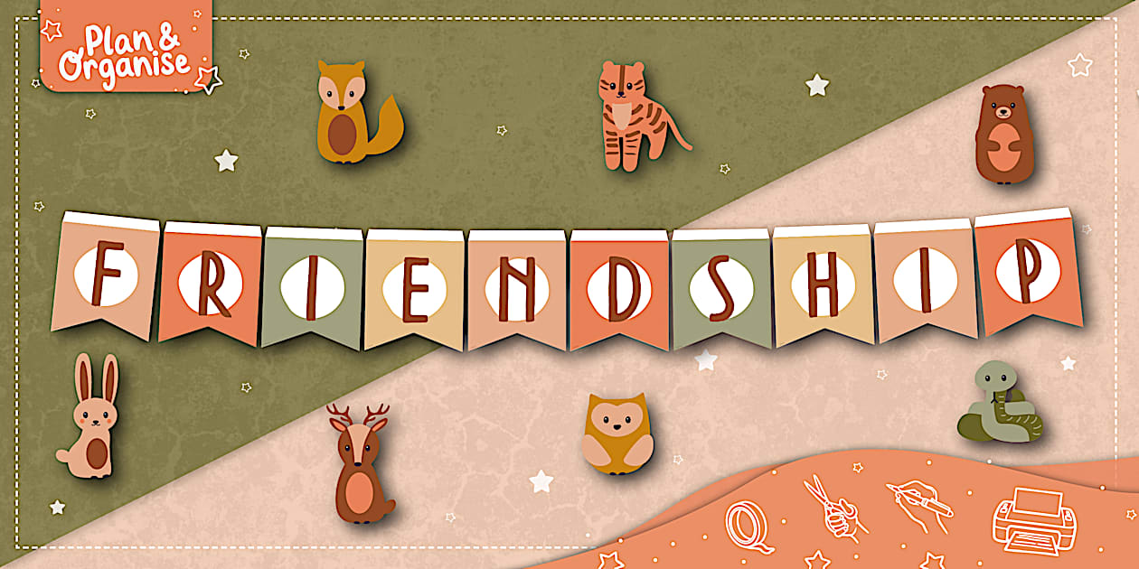 Friendship Bunting | Friendship Resources (teacher made)