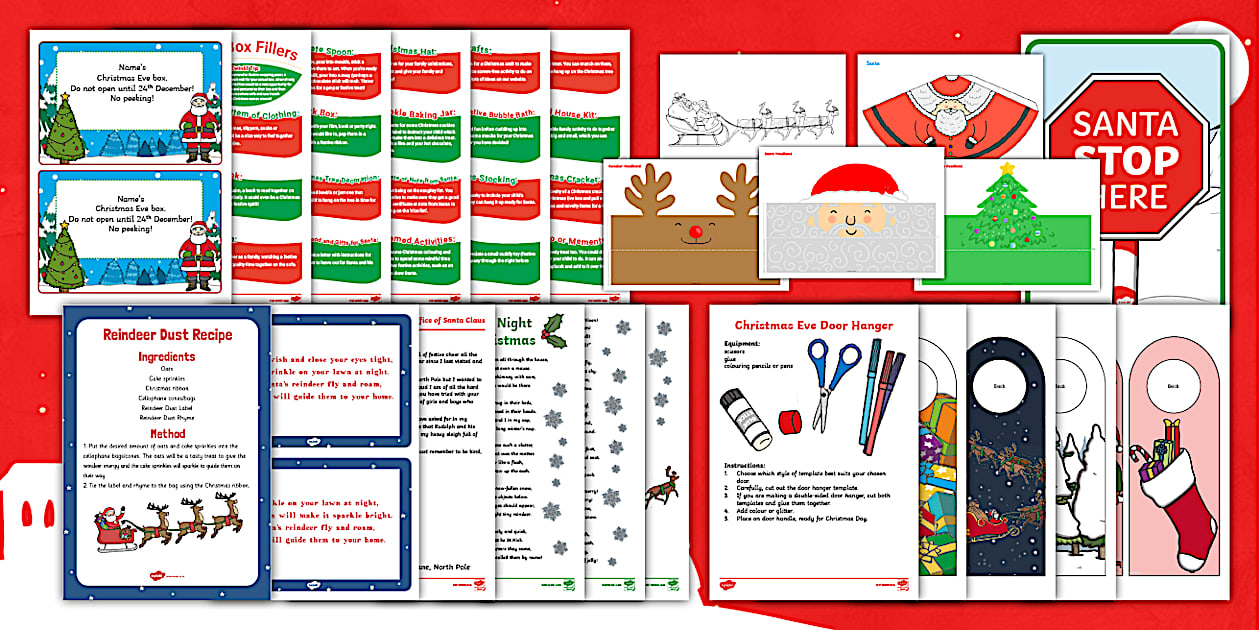 Christmas Eve Pack (teacher made) - Twinkl