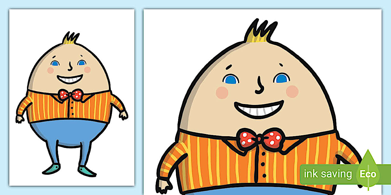 Humpty Dumpty Cut Out (teacher made) - Twinkl