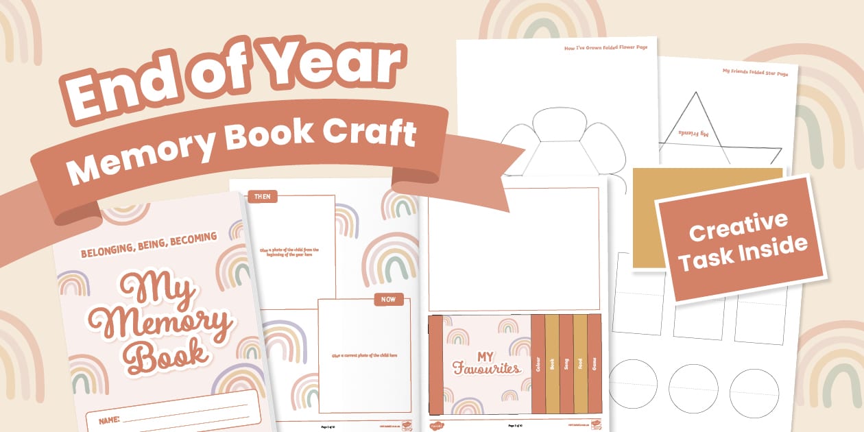 End of Year Memory Book Craft