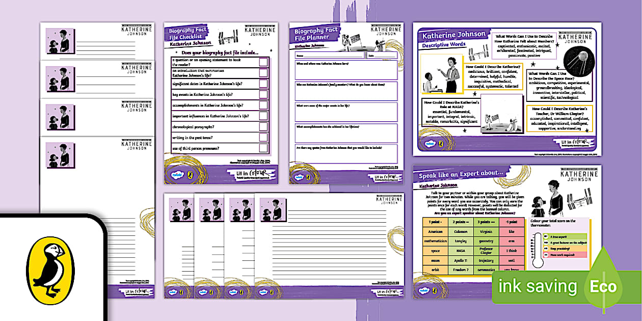 FREE! - The Extraordinary Life of Katherine Johnson: Biography Fact File